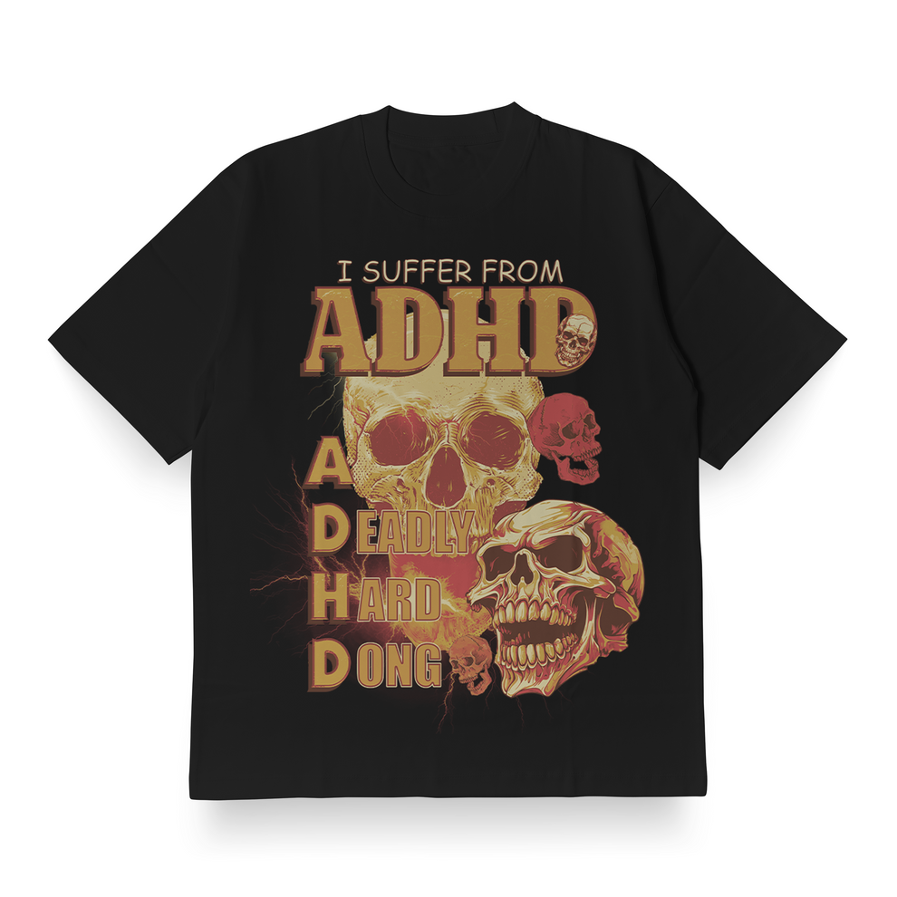 ADHD - Oversized Tee – HootPop Clothing